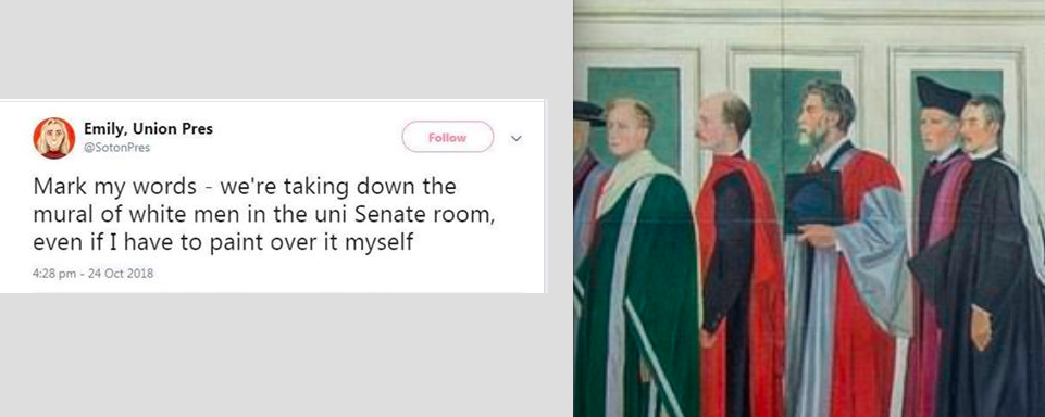 White student leader in UK vows to “paint over” mural by famed Jewish ...